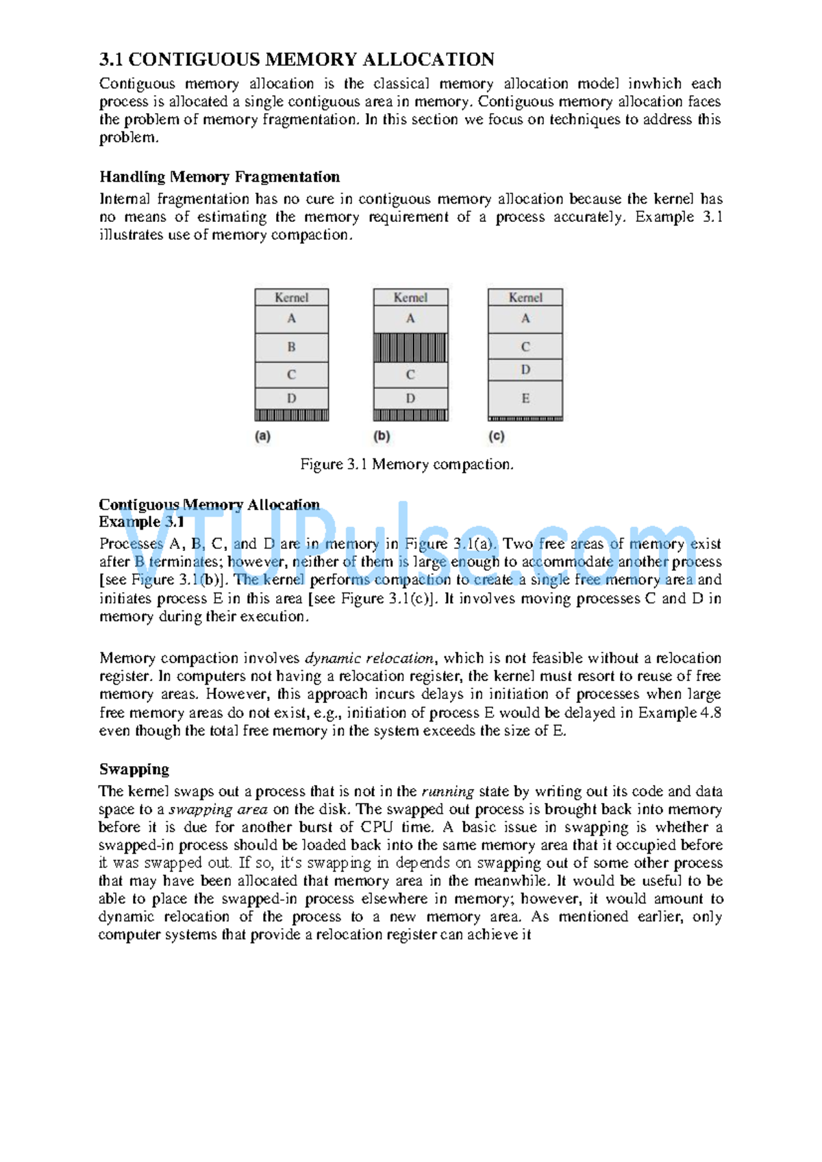 OS 3 - Contiguous & Noncontiguous Memory Allocation Insights - Studocu