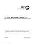 BPP - SQE 2 Preparation - Studocu