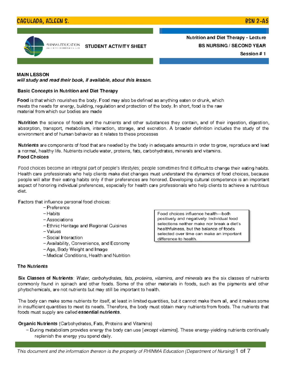 NUR 202 Fern Test & Spinnbarkeit Test Nursing Handout - Studocu