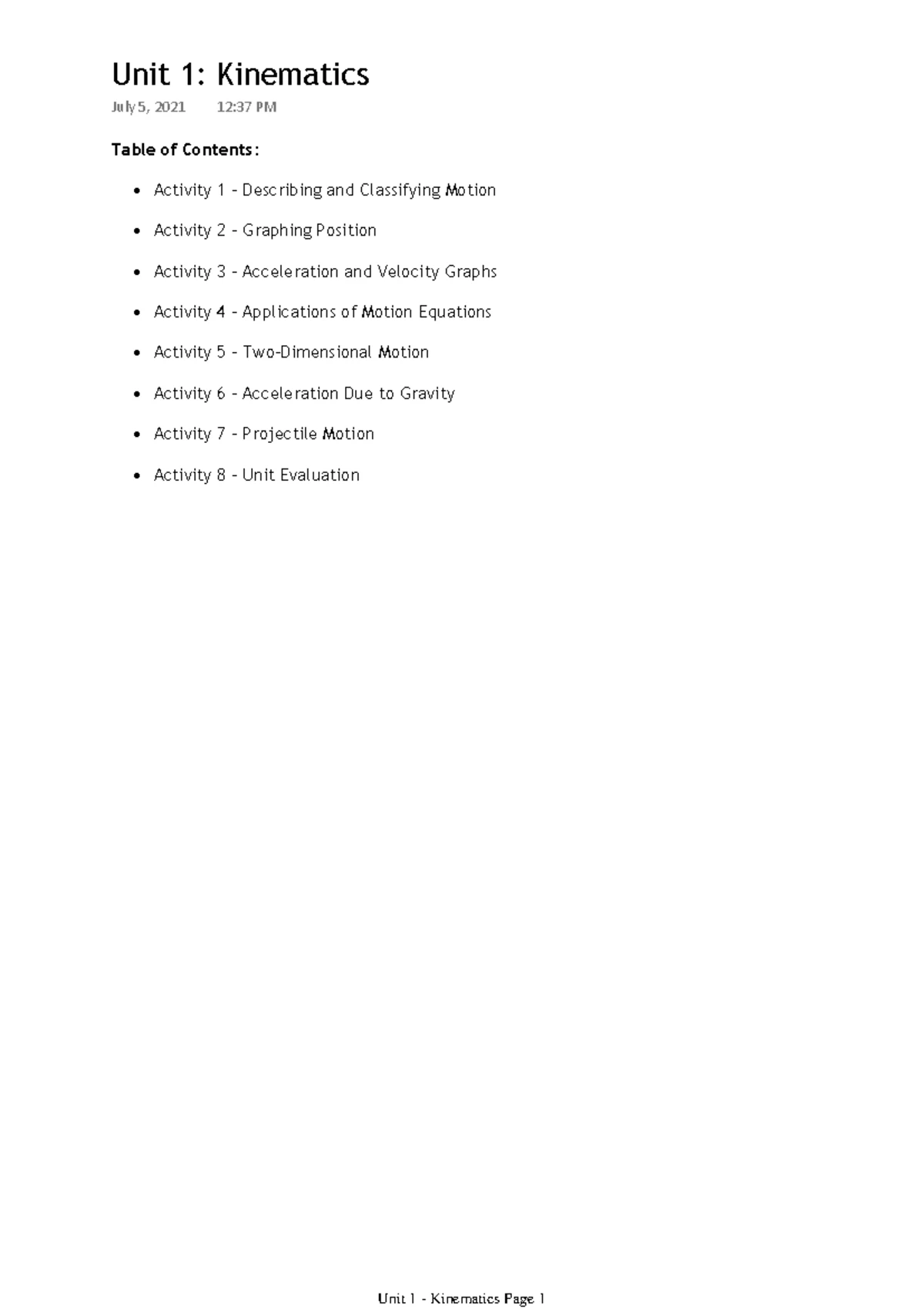 Unit 4 Review Solutions for MPM2D: Quadratics and Their Properties ...