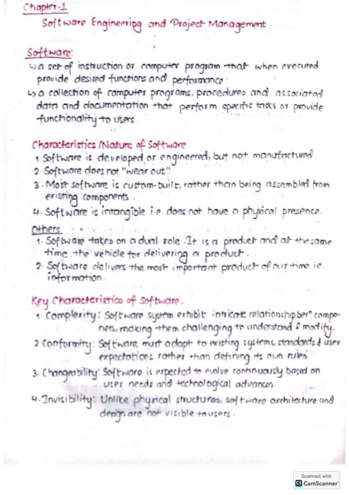 Software Engineering (CS101) Chapter 1: Key Concepts and Challenges ...