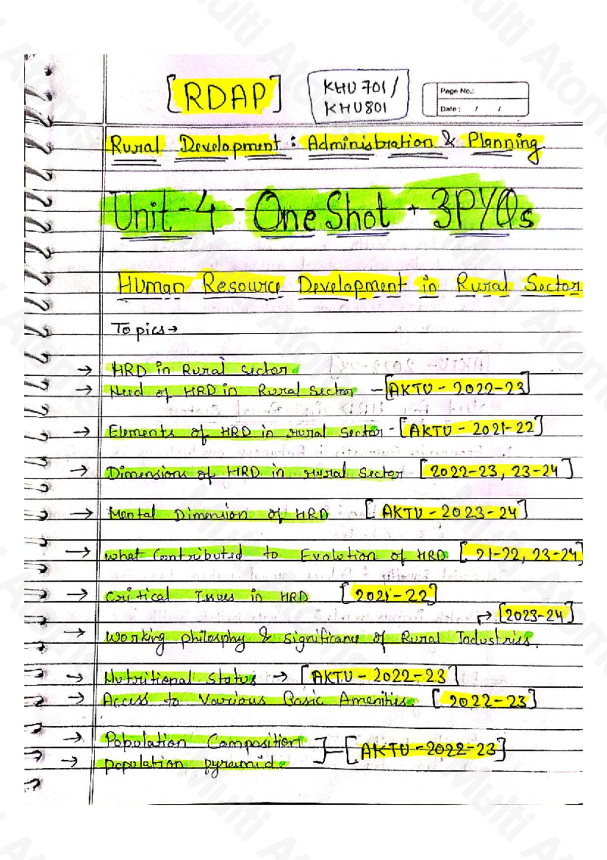RDAP UNIT 4: Multiatoms Study Notes and Key Concepts - Studocu