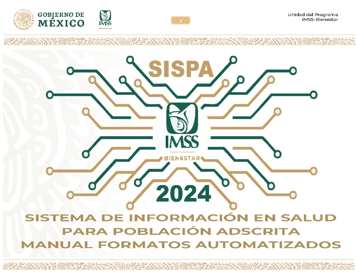 2023 12 21 Manual DE Formatos Automatizados Sispa 2024 - Contenido Flujo de formatos SISPA 2024 ...
