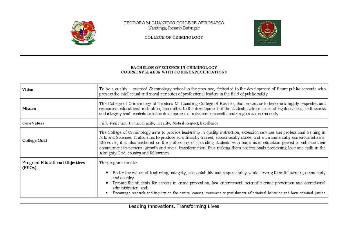 CFLM 2 Syllabus - Character Formation 2: Leadership & Management - Studocu
