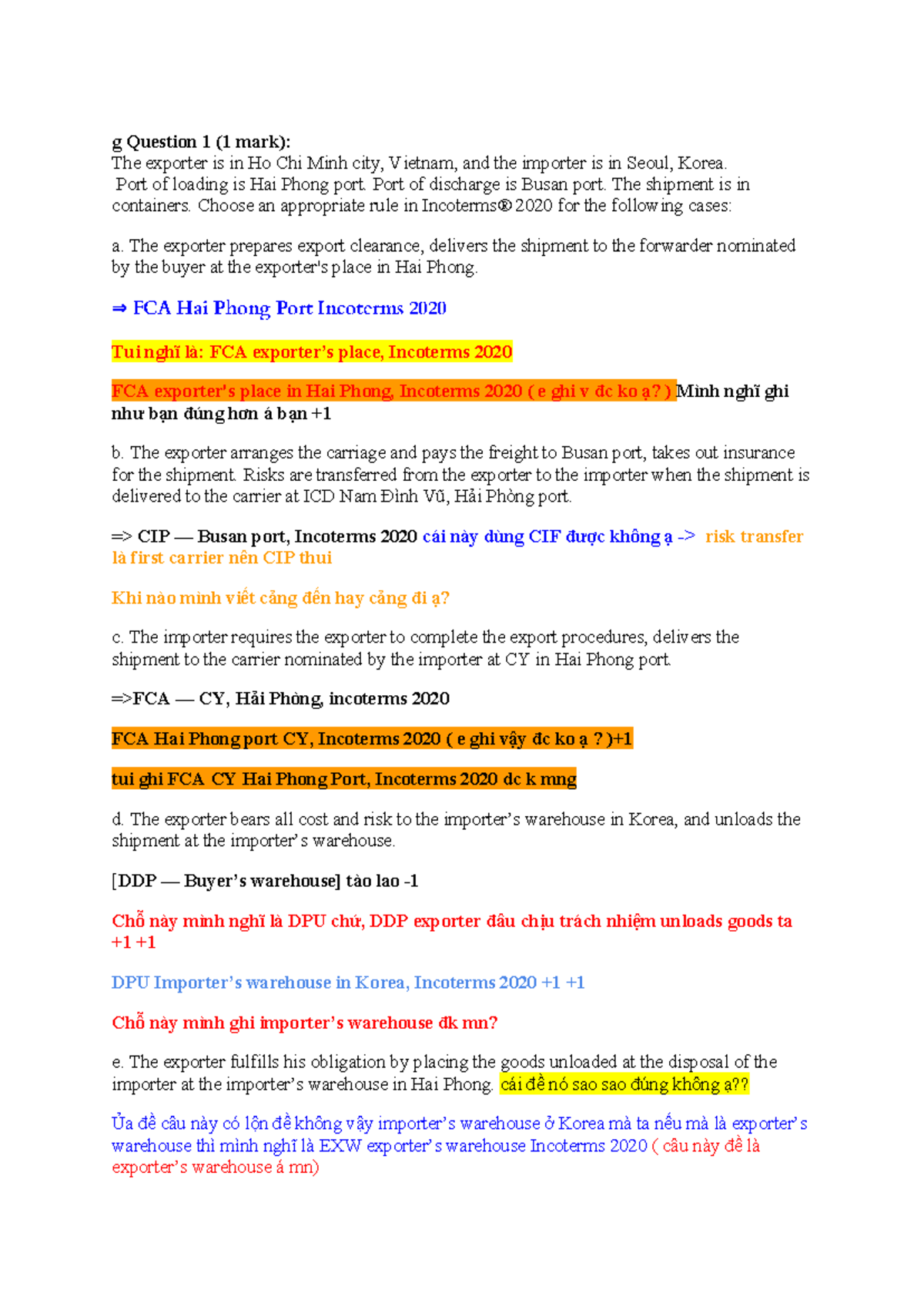 Incoterms 2020 Application in International Trade: Case Study ...