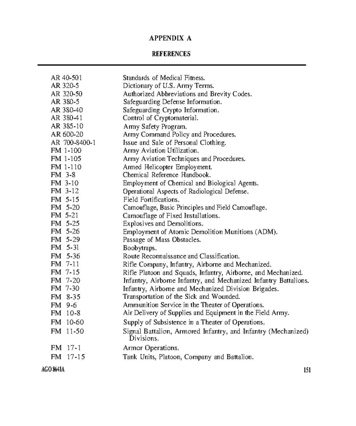 AGO 8641A Comprehensive Guide to Army Standards and Procedures - Studocu