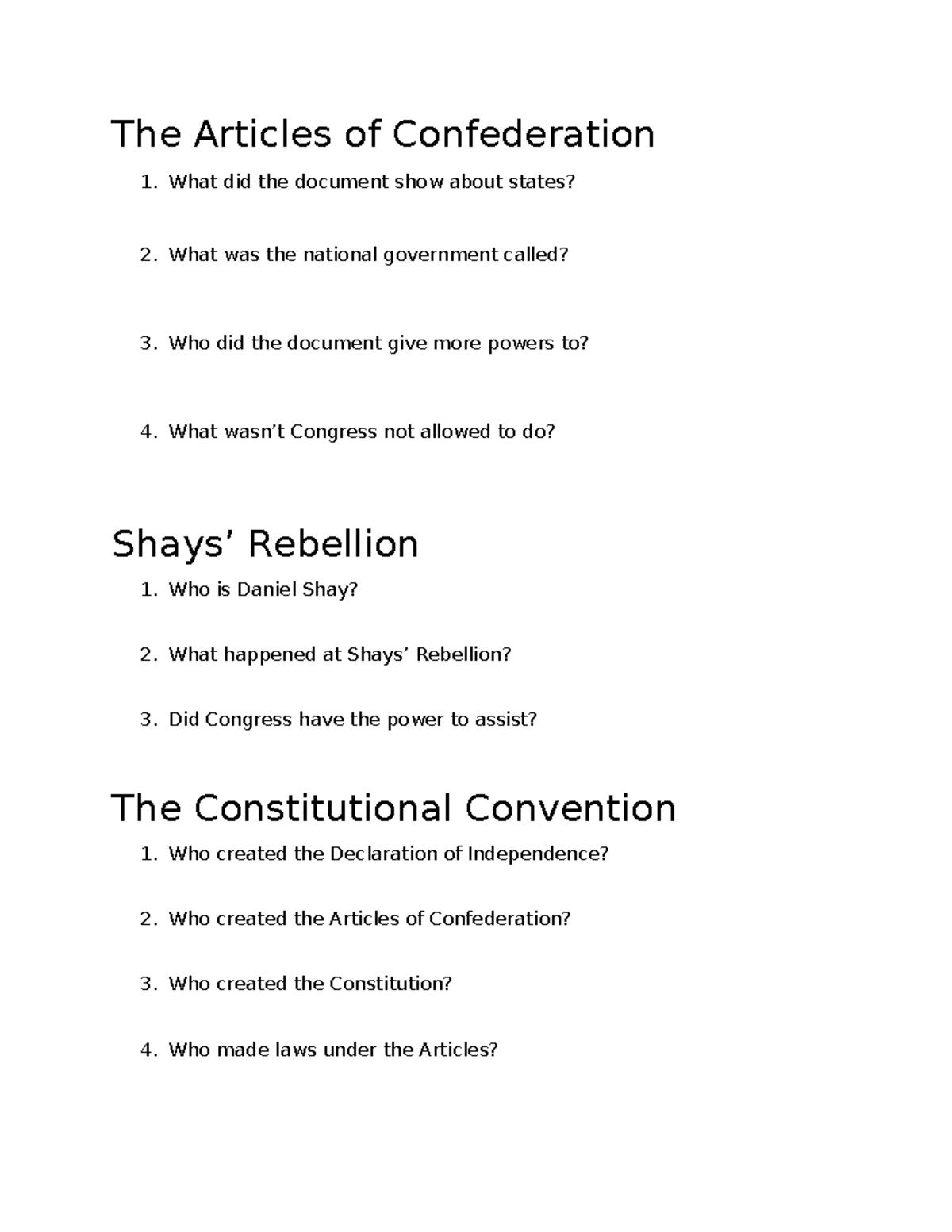 We The People 3 - Articles of Confederation & Constitutional Convention ...