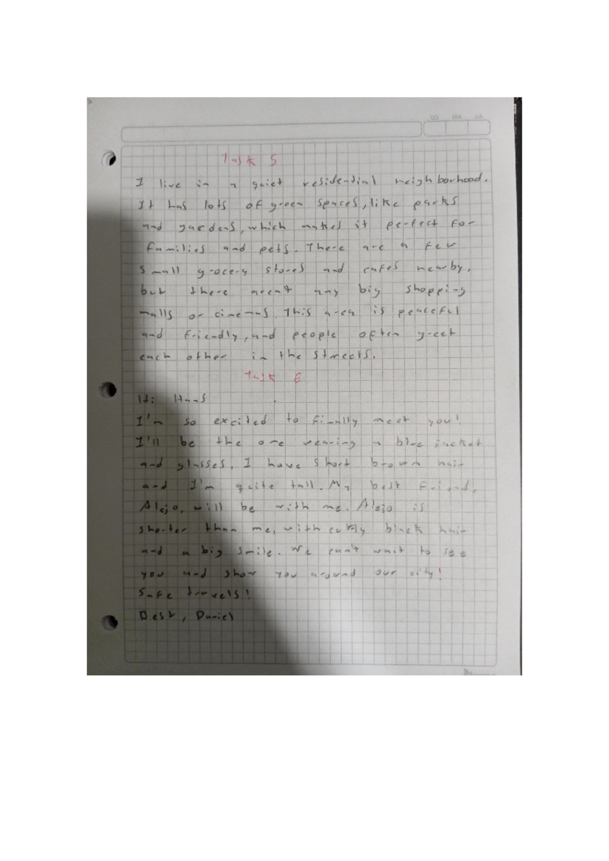 TASK 5-8 - Insights on a Quiet Residential Neighborhood - Studocu