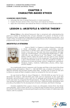 CHAP. 2 Lesson 2 Moral Dilemma - CHAPTER 2 MORAL STANDARDS AND MORAL ...