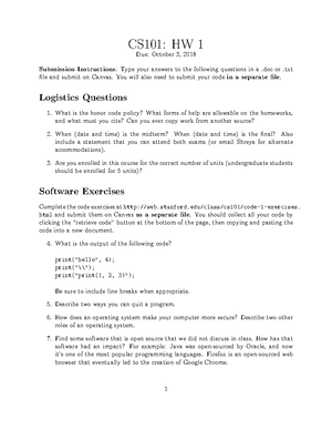 Homework 06 - hw6 - CS101: HW 6 Due: November 14, 2018 Submission ...