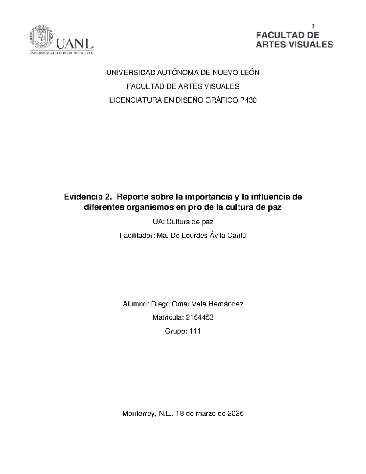 E2 Diego Vela - tarea de lenguaje visual Uanl Fav - UNIVERSIDAD ...