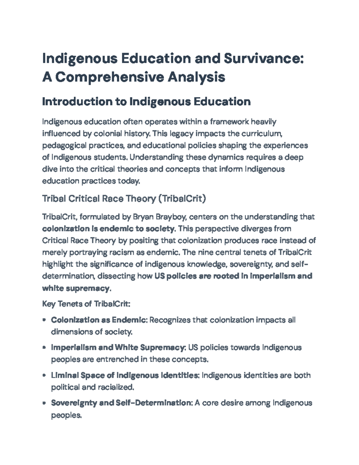 Indigenous Education and Survivance: A Critical Analysis of Resilience ...