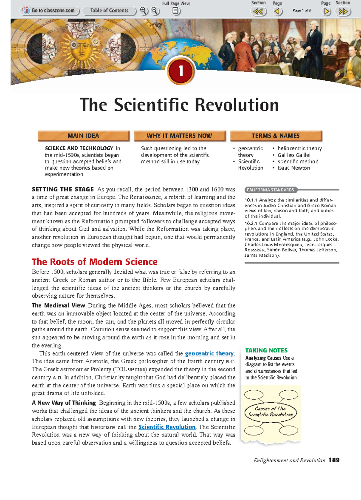 The Scientific Revolution: Transformations in Thought and Method (HIST ...