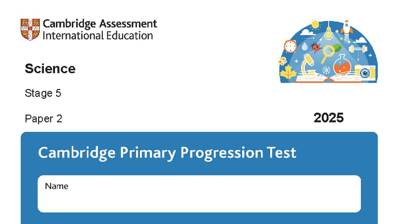 Science Stage 5 Paper 2 - 2025 Exam Questions and Instructions - Studocu