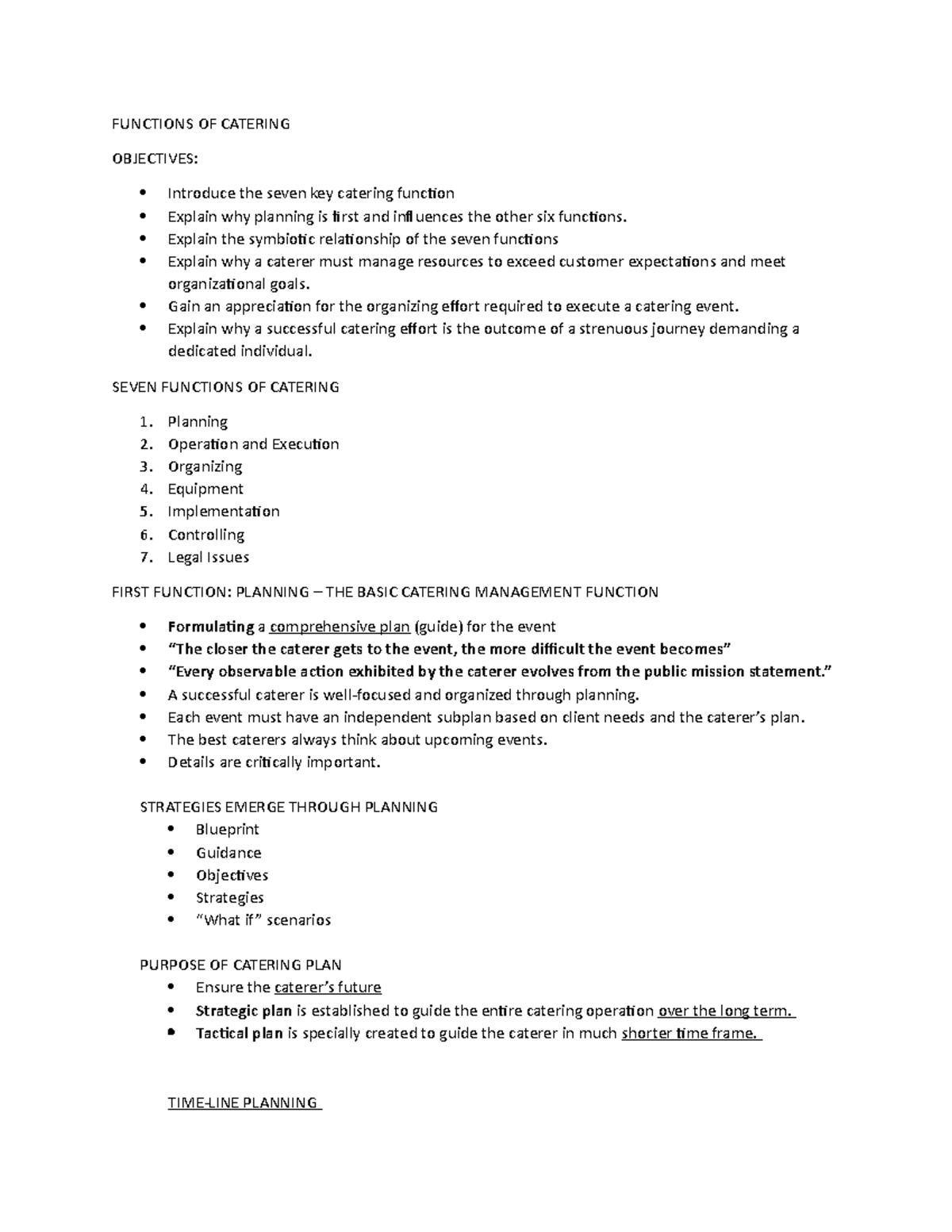 Catering Business: Key Functions and Planning Strategies for Success ...