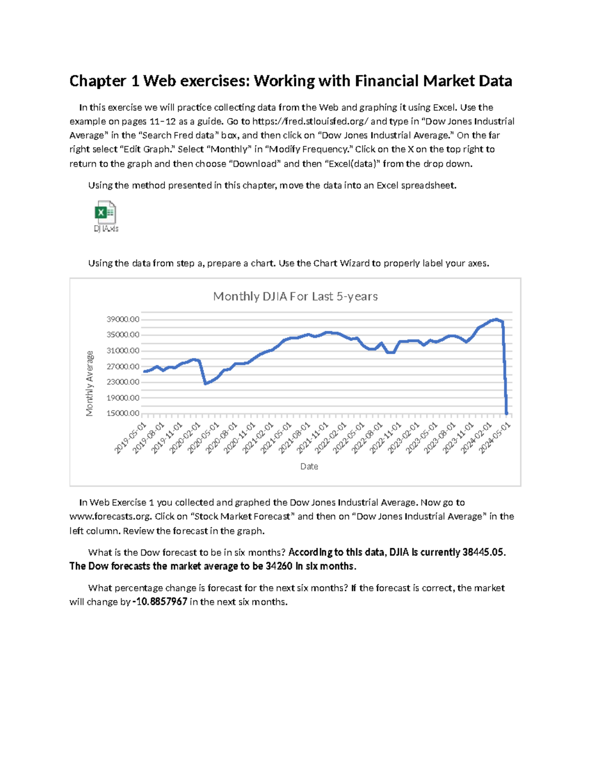 Module 1 Web Exercises - Analyzing Financial Market Data in Excel - Studocu