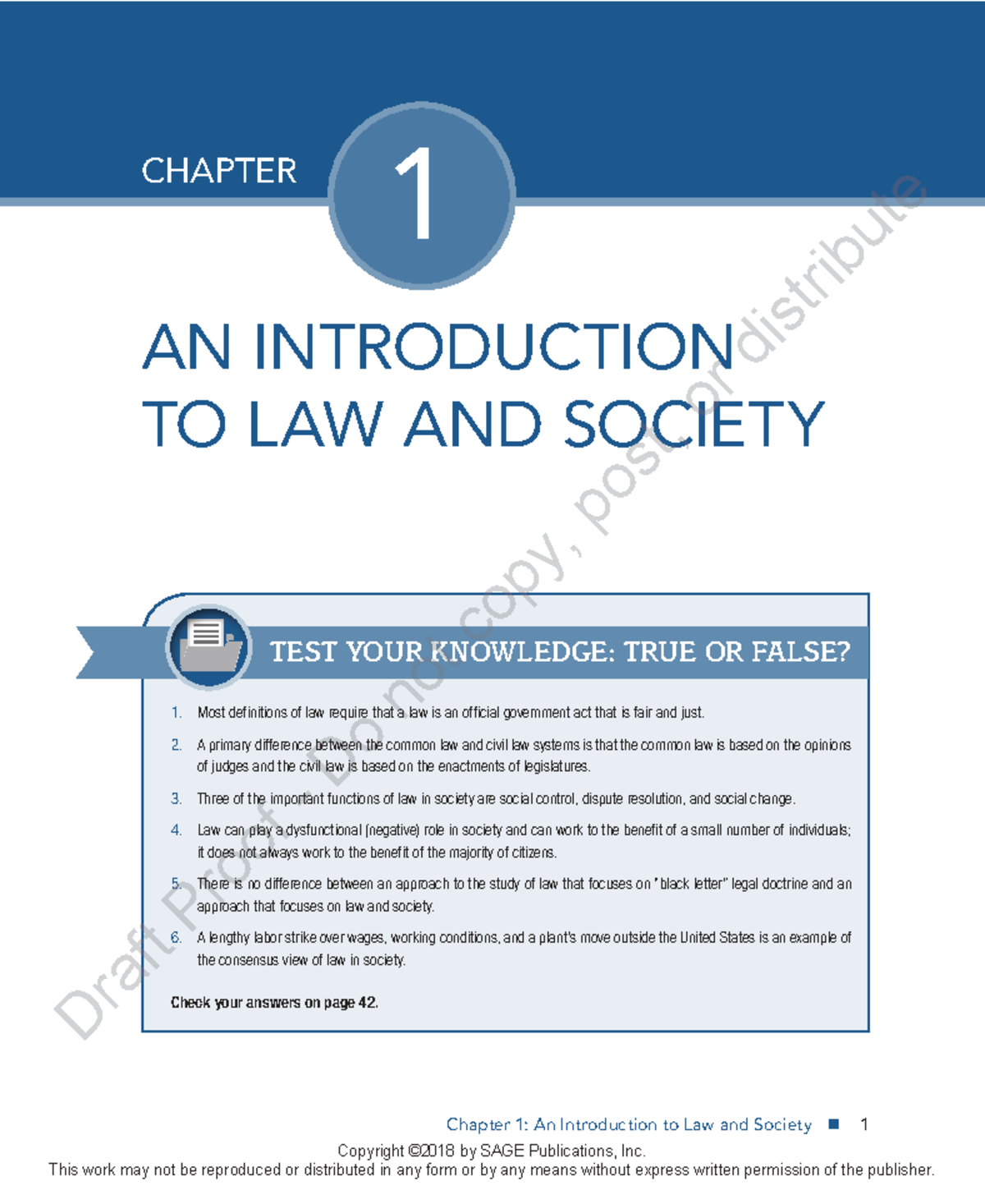 Introduction to Law and Society: Chapter 1 Overview and Key Concepts ...