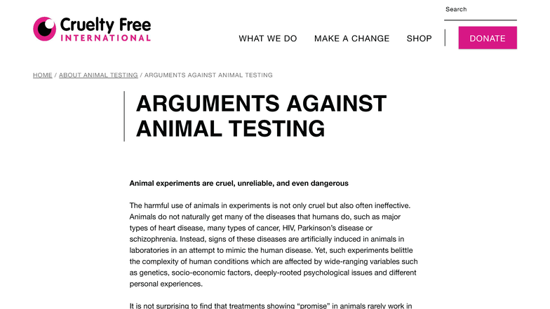 Arguments Against Animal Testing: A Critical Analysis by Cruelty Free ...