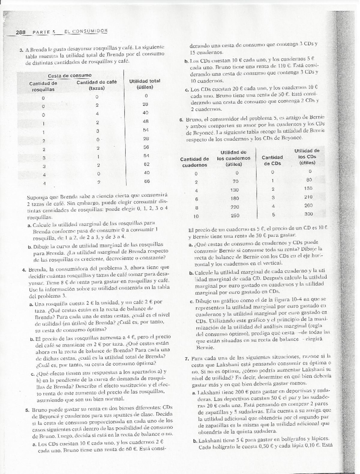 B3 - Ejercicios sobre el Consumidor y Utilidad Total - Studocu