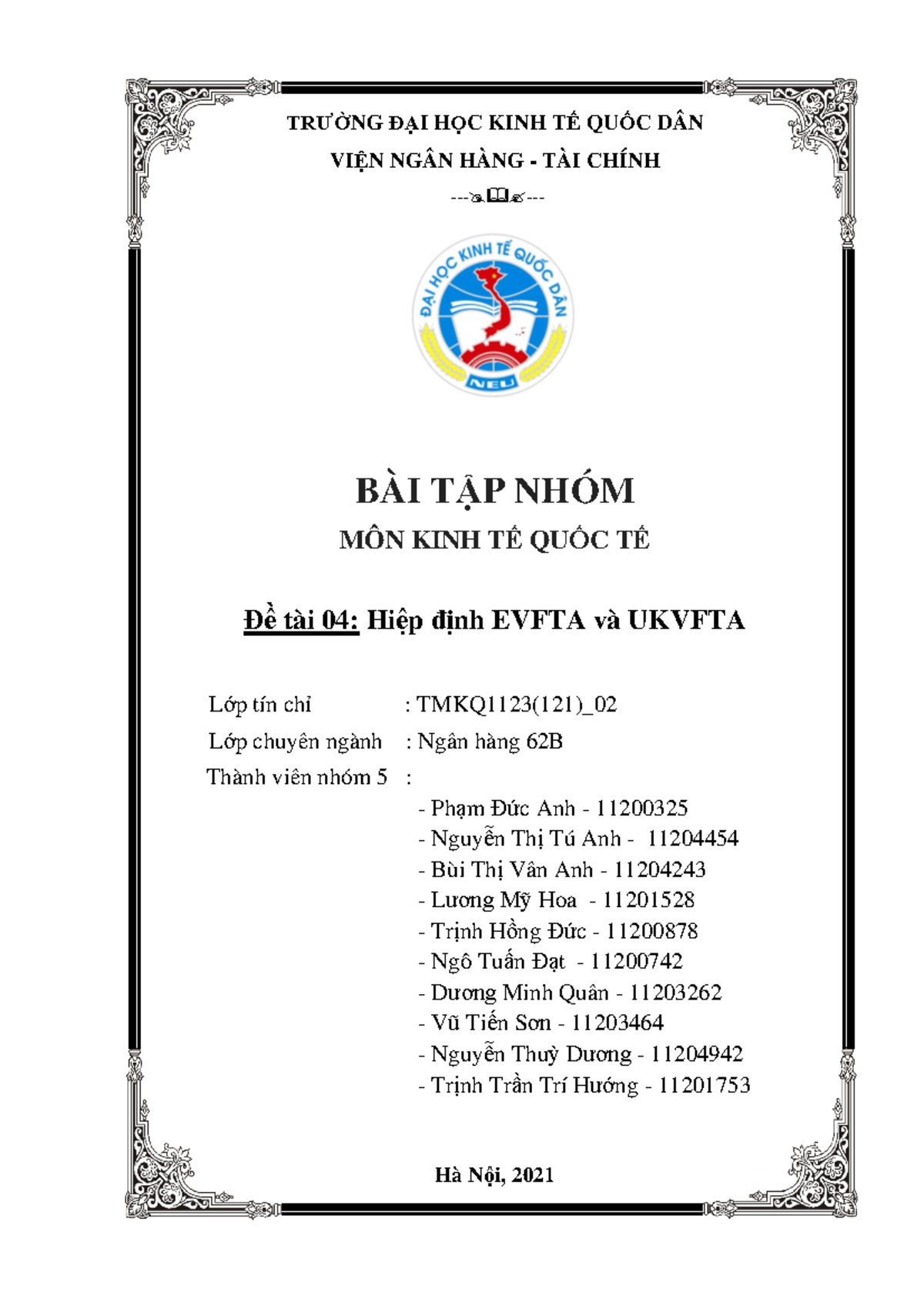 KTQT Chủ-đề-04 Hiệp-định- Evfta-và- Ukvfta - Copy - Kinh tế quốc tế ...