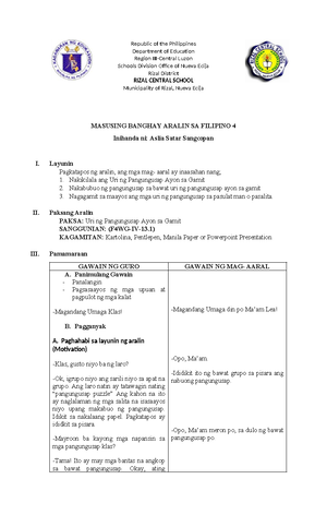 Lesson plan - arabic alphabet 1-7 - LESSON PLAN (Arabic Alphabet 1-7) I ...