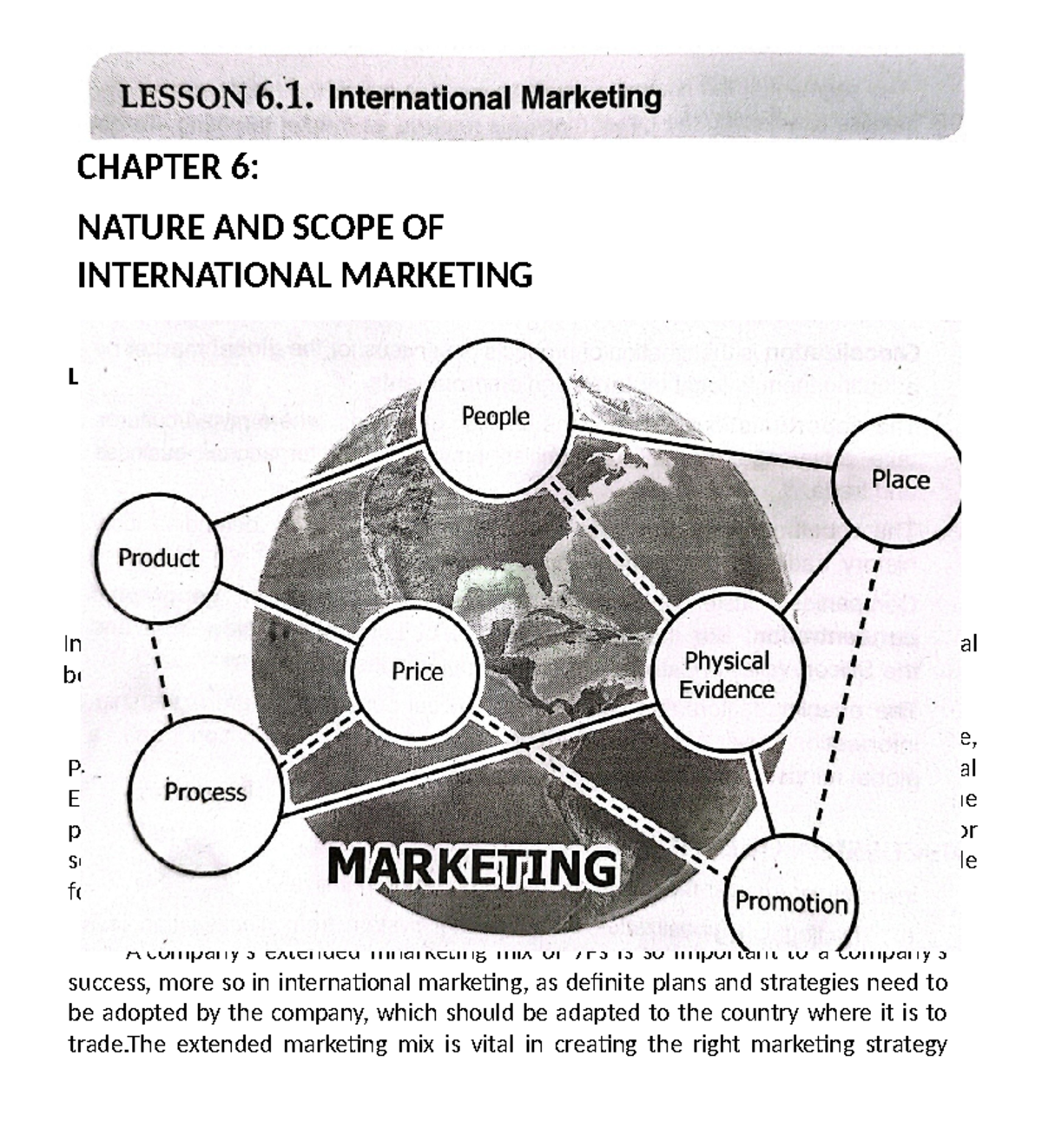 IBT Chapter 6: Nature & Scope of International Marketing Notes - Studocu
