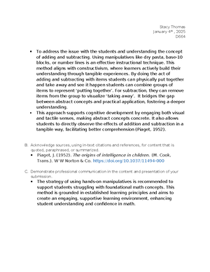 [Solved] what principal of learning science is the use of manipulatives ...