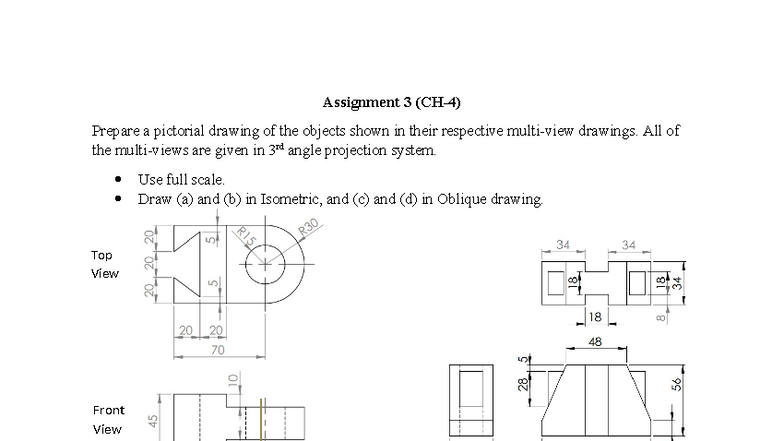Assignment 3 - New practice file - Engineering drawing - Assignment 3 ...