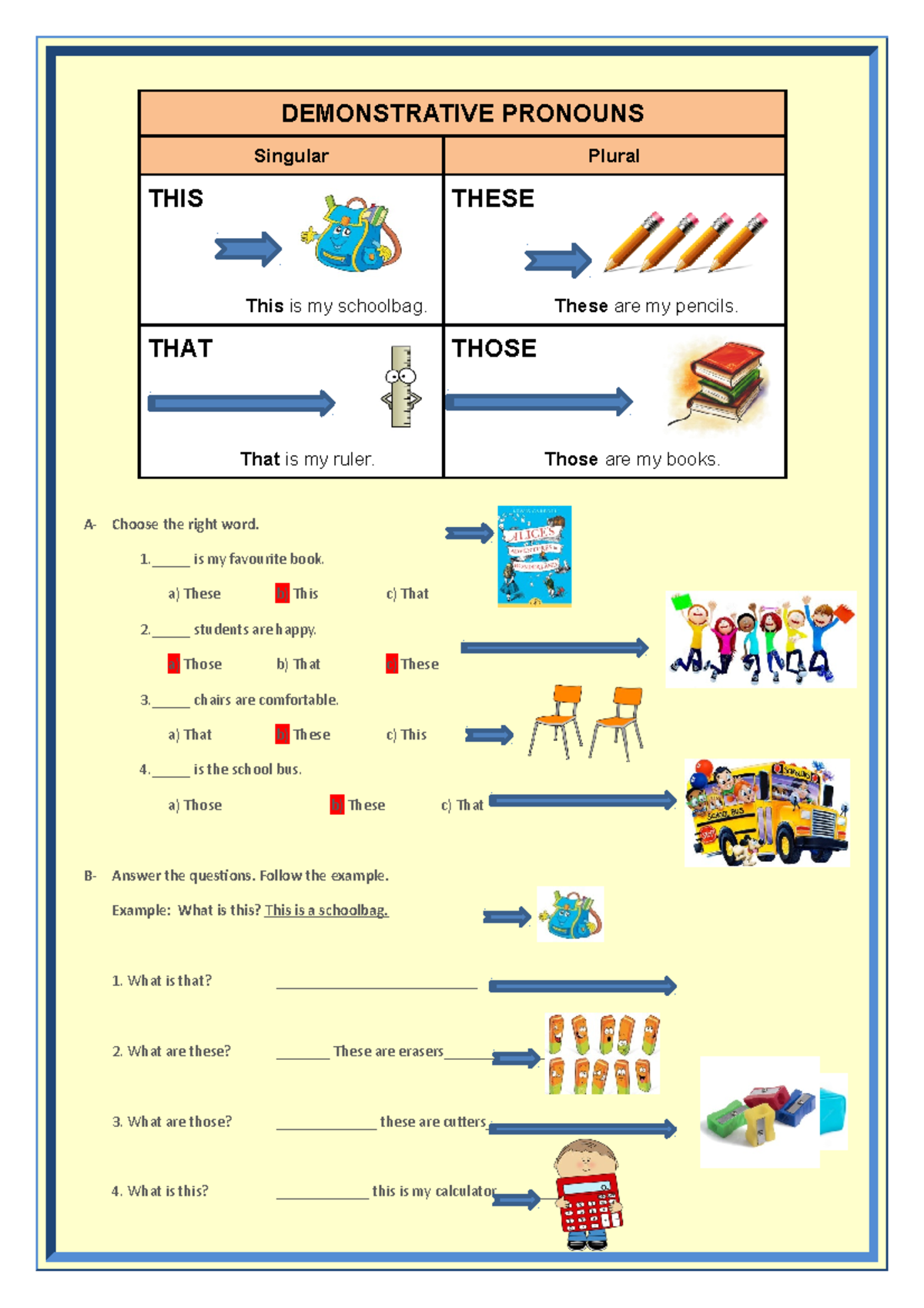 Demonstrative-pronouns-THIS THAT These Those ppppp - DEMONSTRATIVE ...