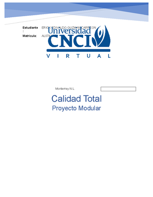 calidad total, actividad 1, ingeniería industrial y de sistemas, cnci virtual - Universidad ...