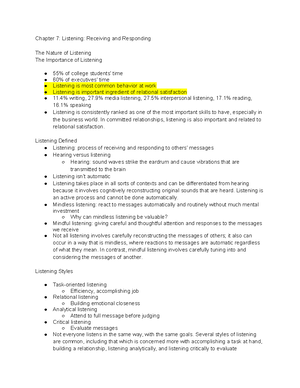 Chapter 3 Interpersonal Communication & The Self - Interpersonal ...