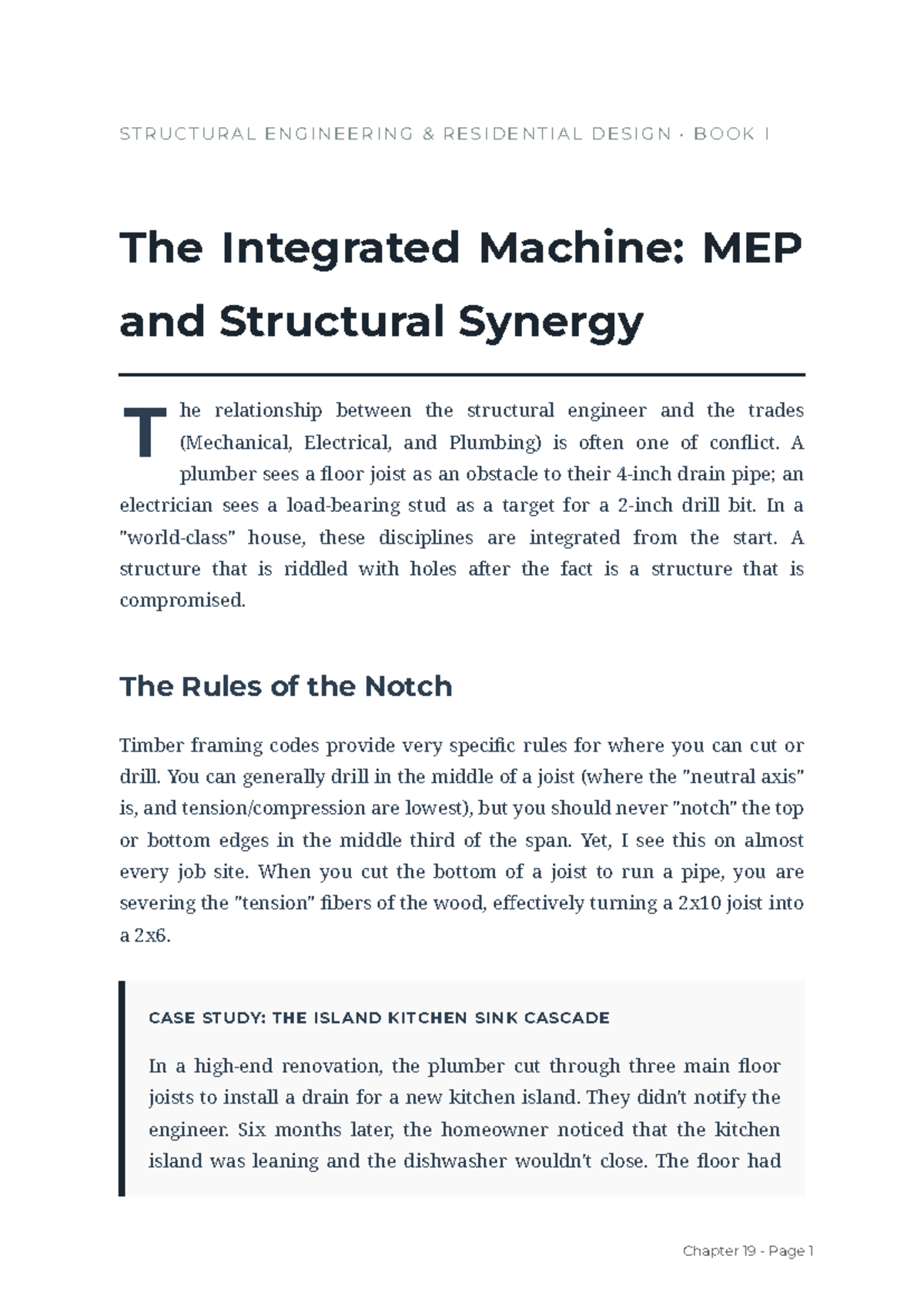 Chapter 19: MEP Integration in Residential Structural Design - Studocu