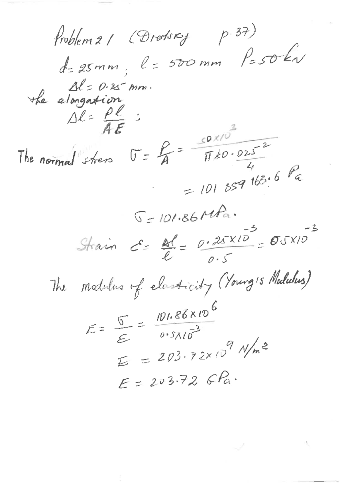Problem 2-1 Drotsky - practice - MSM21A - Problem 21 (Drotsky p) l 500 ...