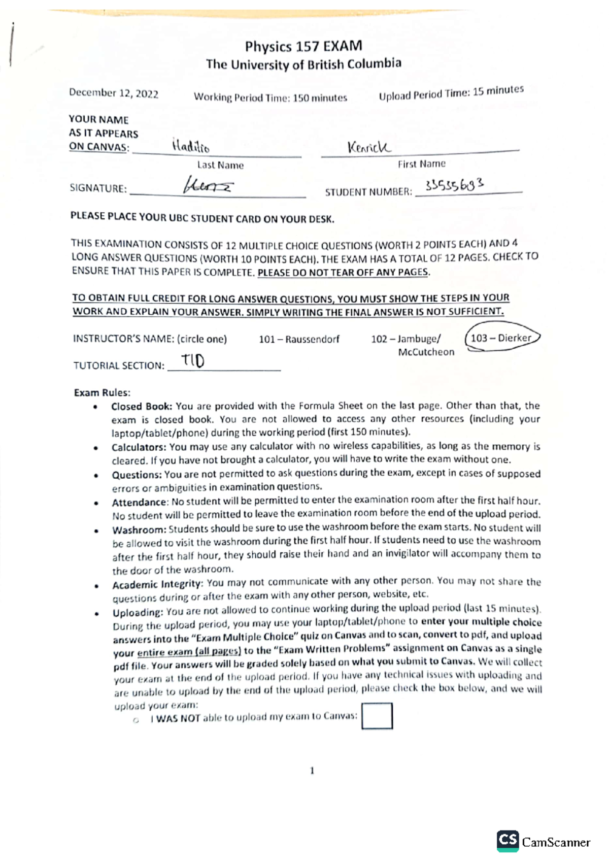 PHYS 157 Final Exam Study Guide - Key Concepts and Strategies - Studocu