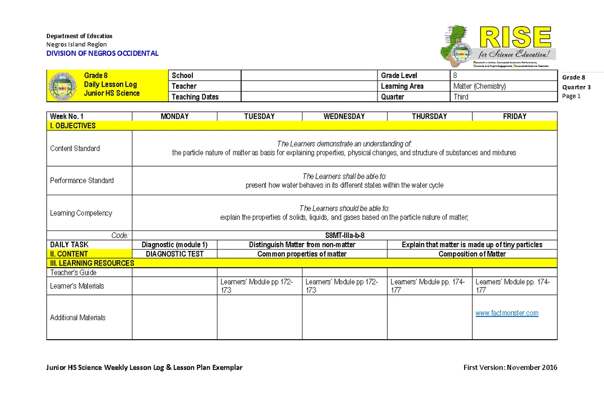 Detailed Lesson Plan in Mathematics I: Calendar & Months of the Year ...