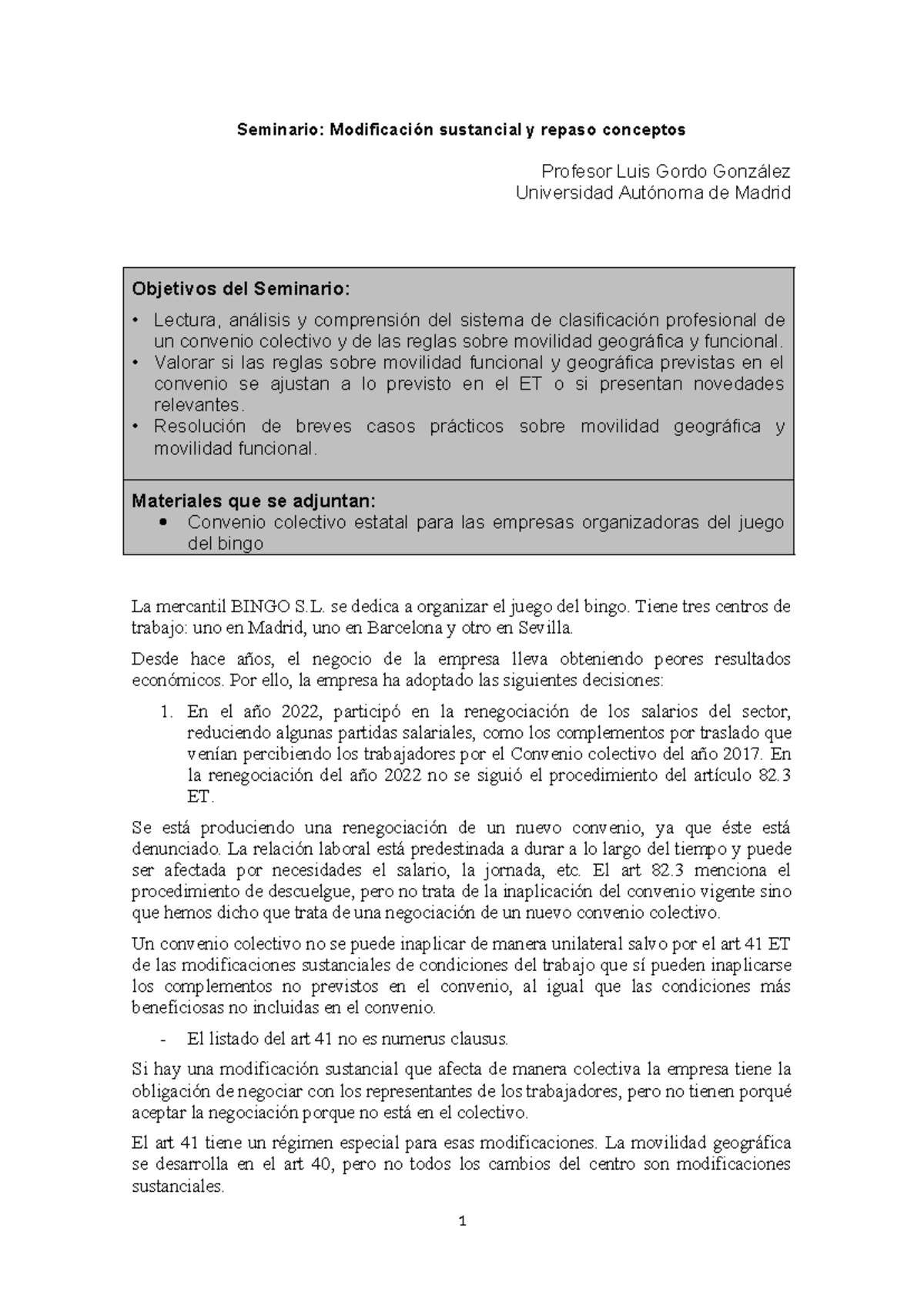 Seminario: Modificación Sustancial y Movilidad en el Caso Bingo 2026 ...