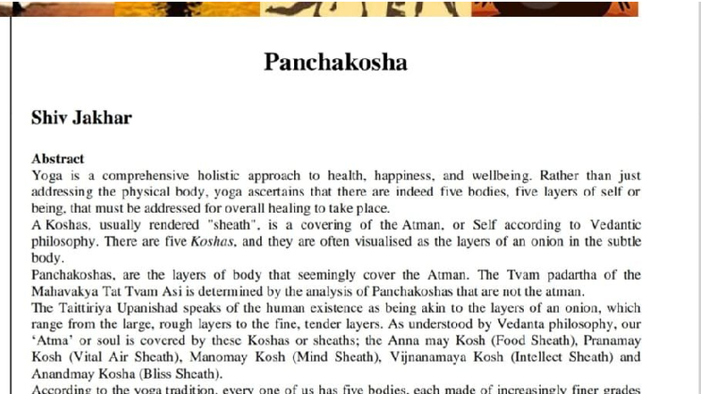 Panchakosha: Understanding the Five Sheaths in Yoga Philosophy - Studocu