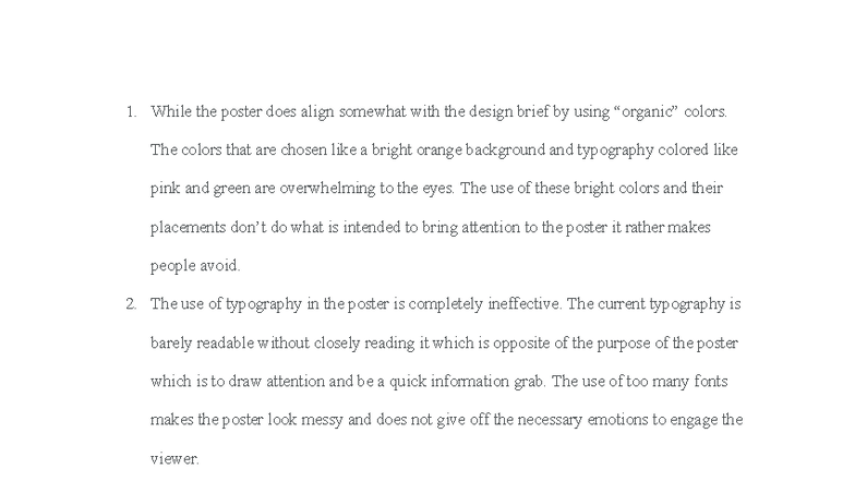 Gra 205 Mod 5: Poster Design Critique and Improvement Suggestions - Studocu