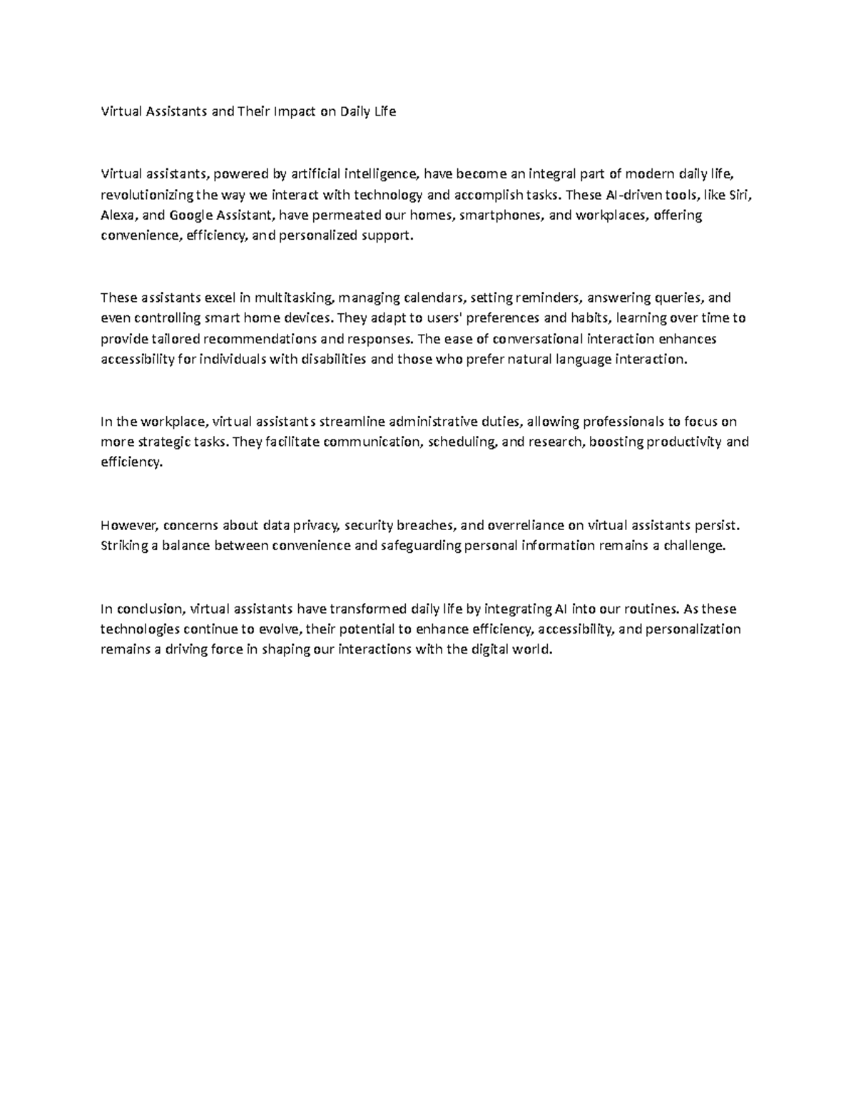 The Impact of Virtual Assistants on Daily Life: AI Integration Insights ...