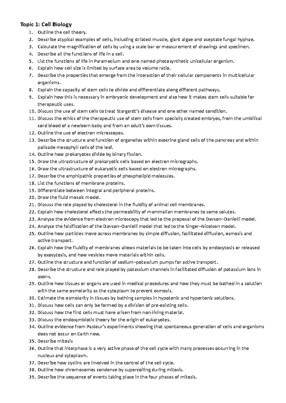 Biology I EOC Review Guide: Key Concepts & Practice (SC.912) - Studocu