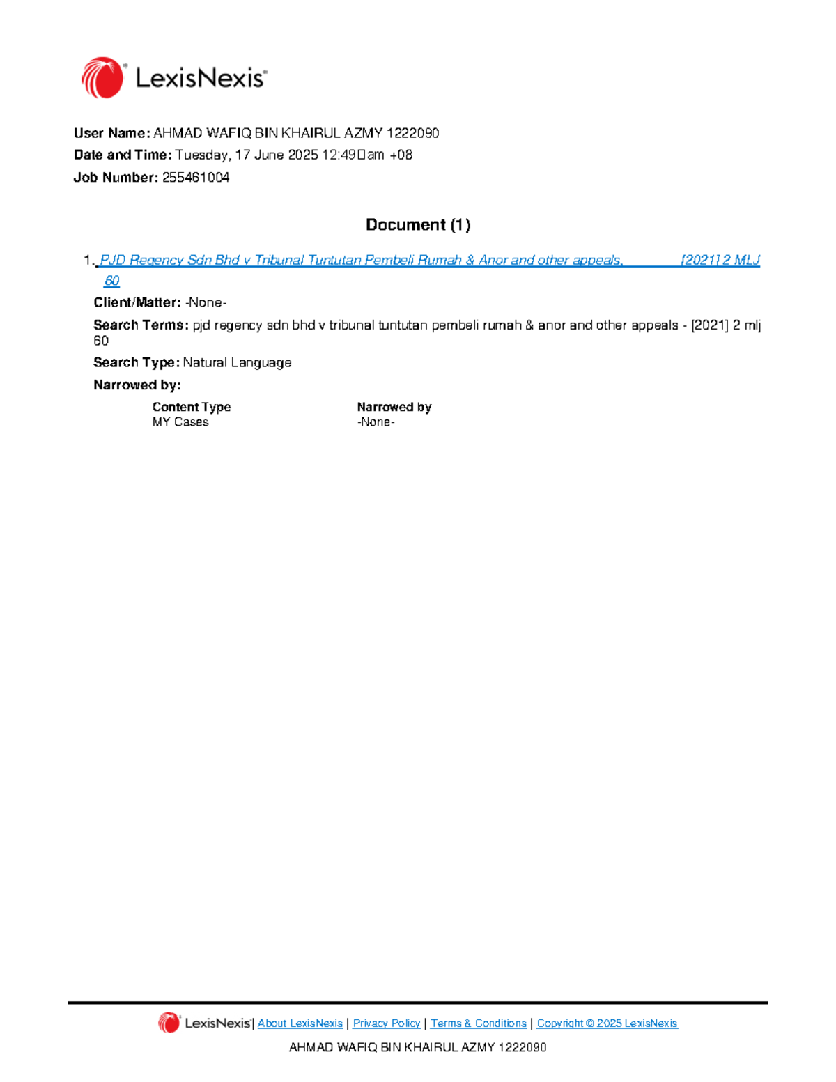 PJD Regency Sdn Bhd v Tribunal Tuntutan Pembeli Rumah: Case Analysis 2 ...
