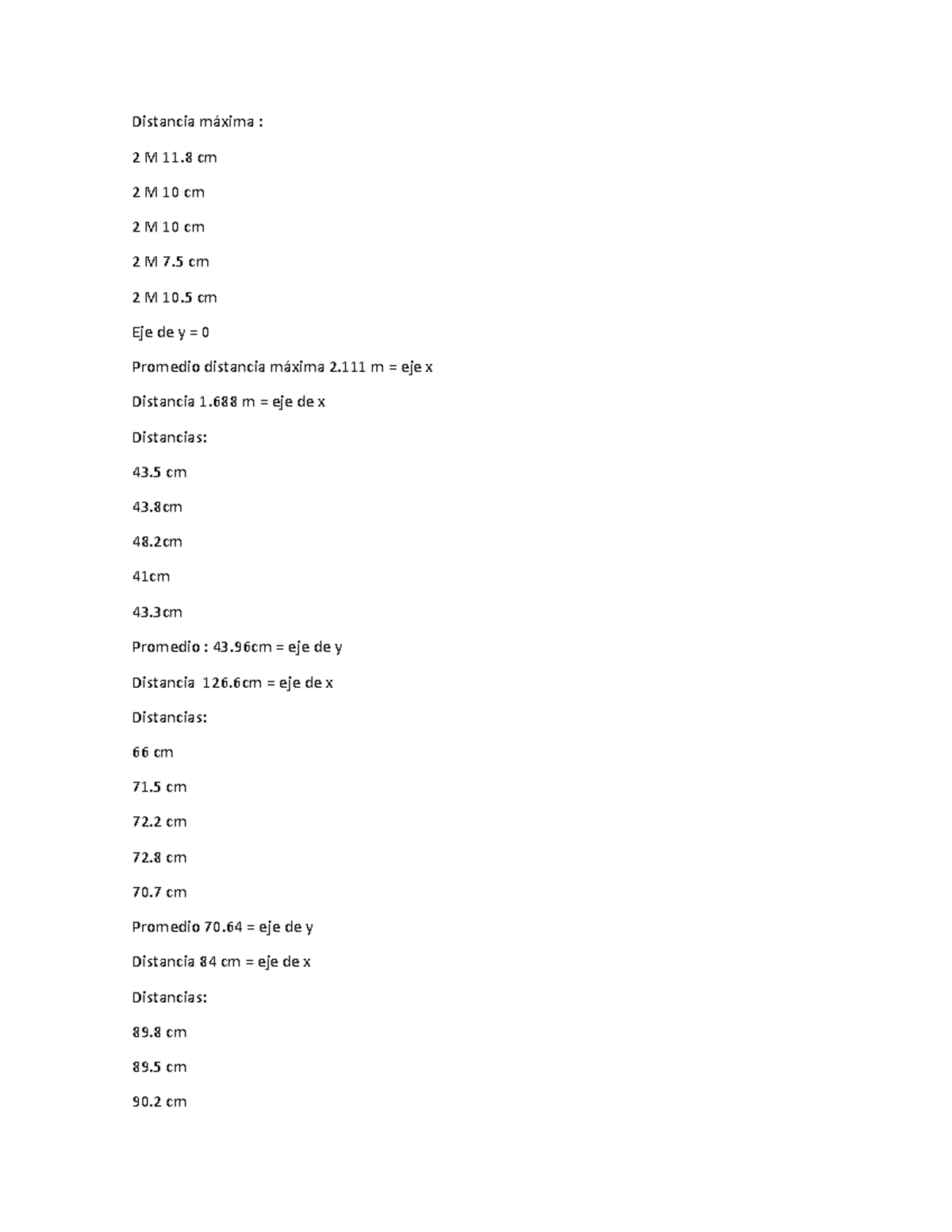 Distancia Máxima Gráfica y Promedios - Análisis 2M - Studocu