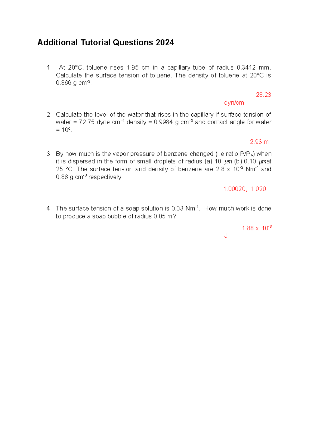 Additional Tutorial Questions 2024 final - Additional Tutorial ...