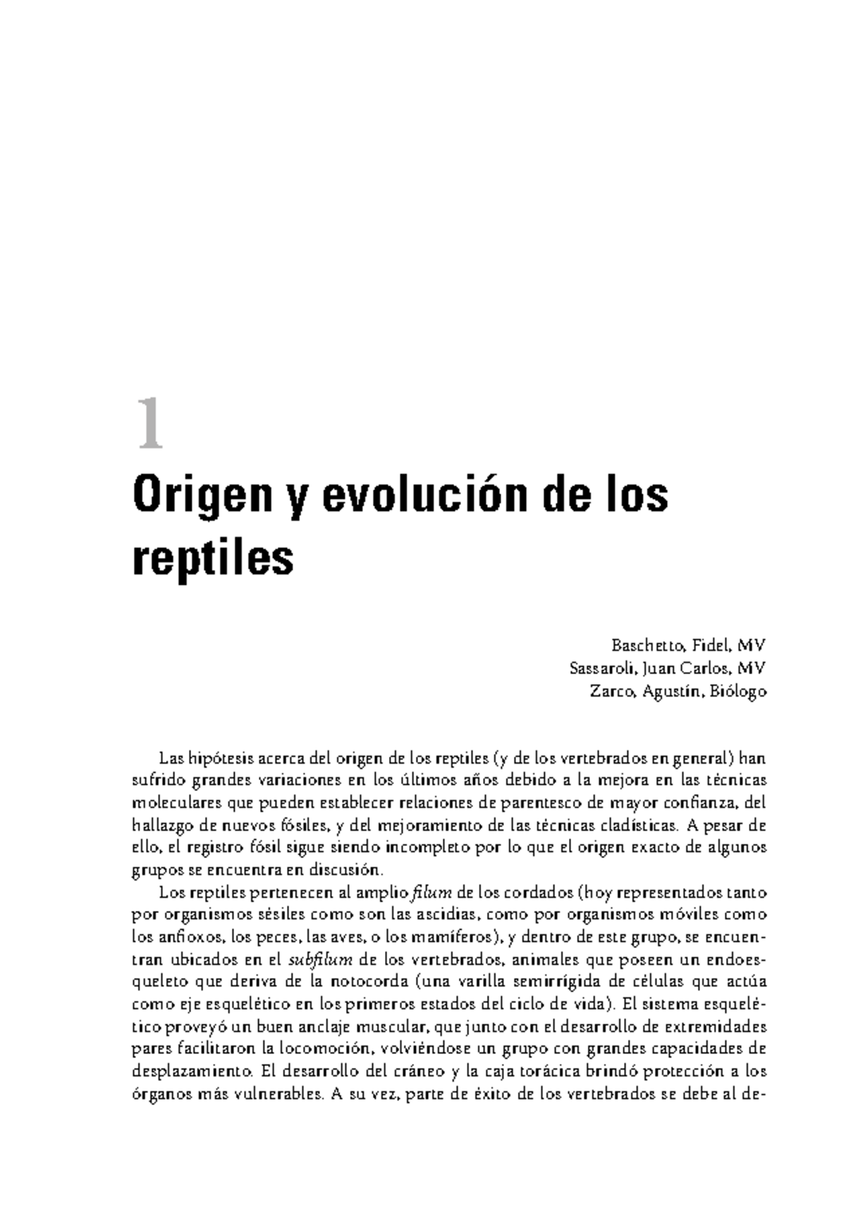Conicet Digital Nro - Artículo - 1 Origen y evolución de los reptiles ...