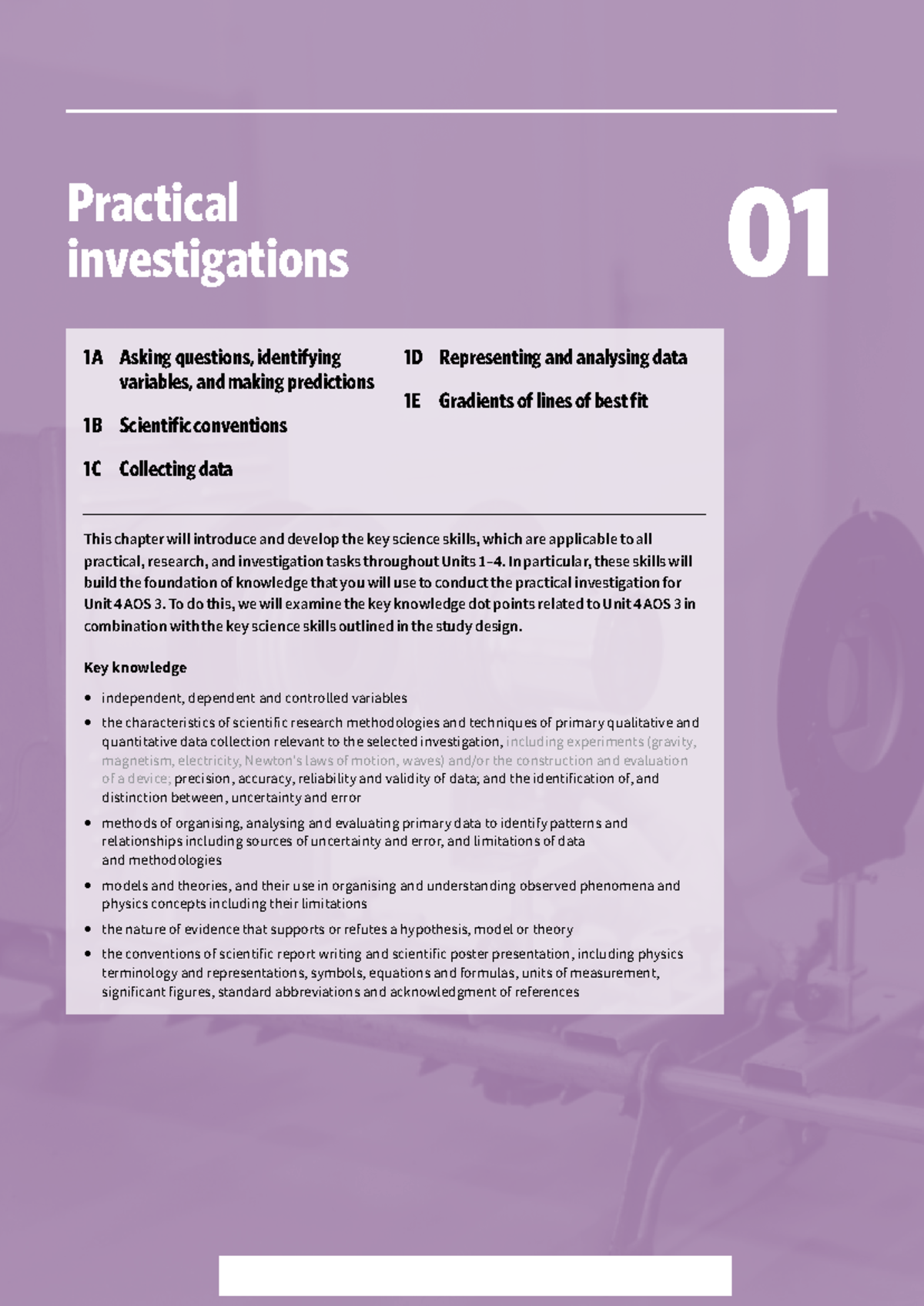 Chapter 1: Introduction to Scientific Investigation Skills in VCE ...