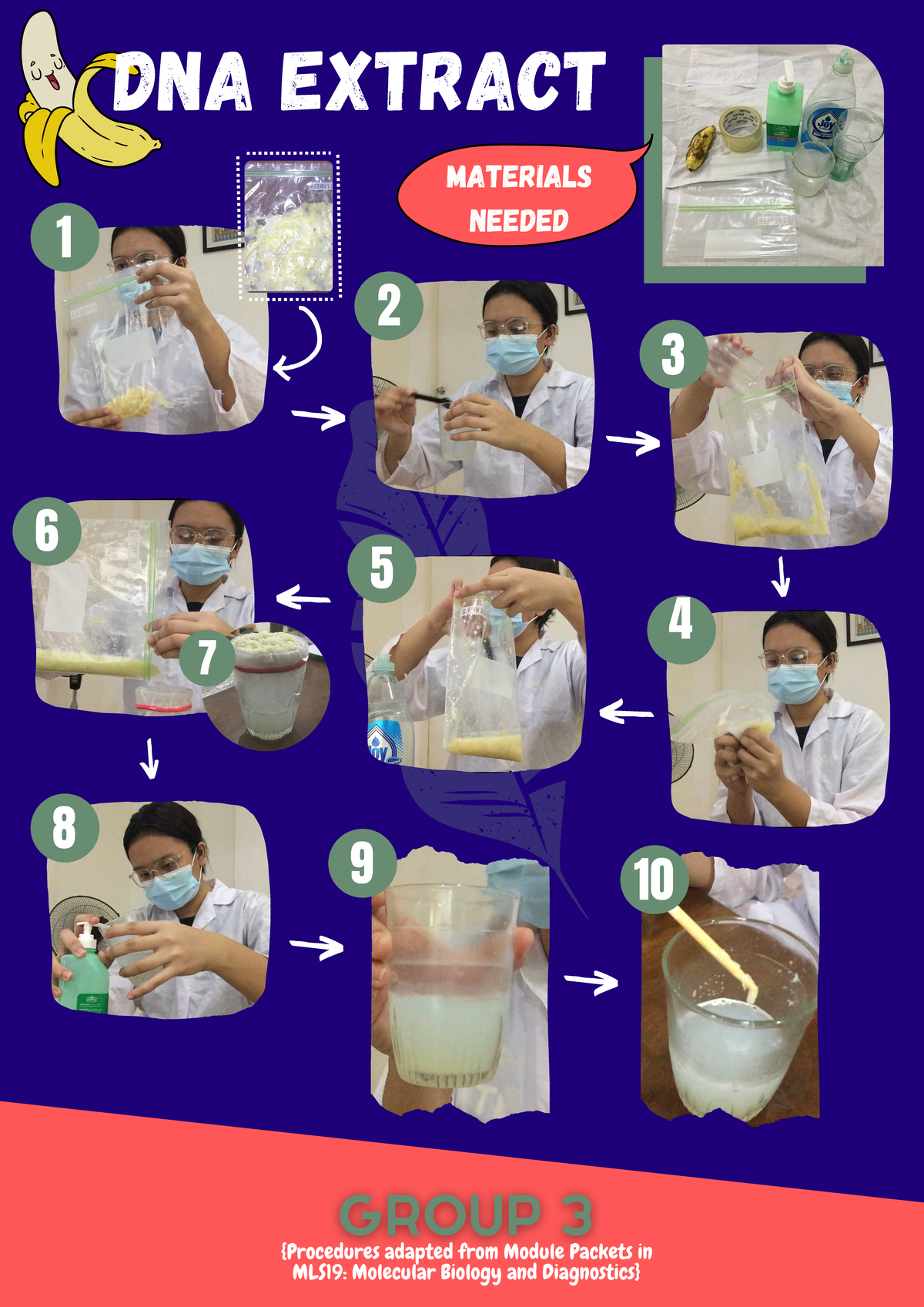 MLS19 Module 3: Simple DNA Extraction Experiment with Banana - Studocu