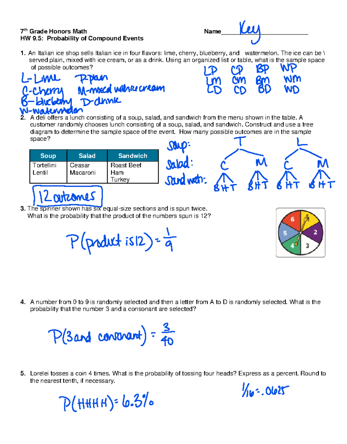 Reveal math chapter 9, lesson 5 answer key. - 7 th Grade Honors Math ...
