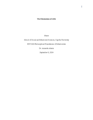 [Solved] How does a behavior analytic approach differ from other fields - Philosophical ...