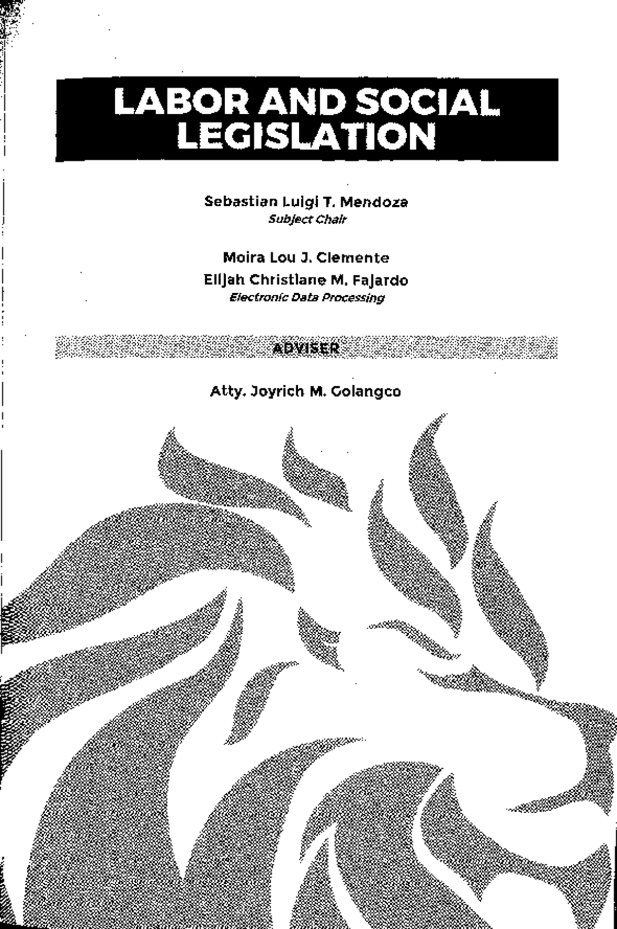 LABOR LAW AND SOCIAL LEGISLATION: RED BOOK 2024 (San Beda Law) - Studocu