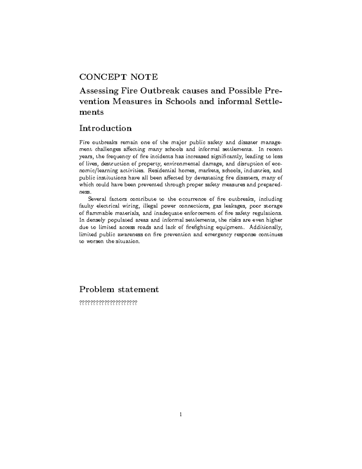 Fire Outbreaks: Causes & Prevention Measures in Schools & Settlements ...
